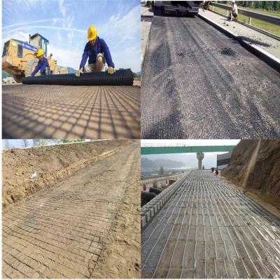 Cina Moderno design di geogrid muro di sostegno con materiale di poliestere rivestito in PVC / bitumeno in vendita