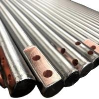 China Metallurgically Bonded Titanium Clad Copper Electrodes Anodes 1/4 to 1 3/4 Inch Rod for sale
