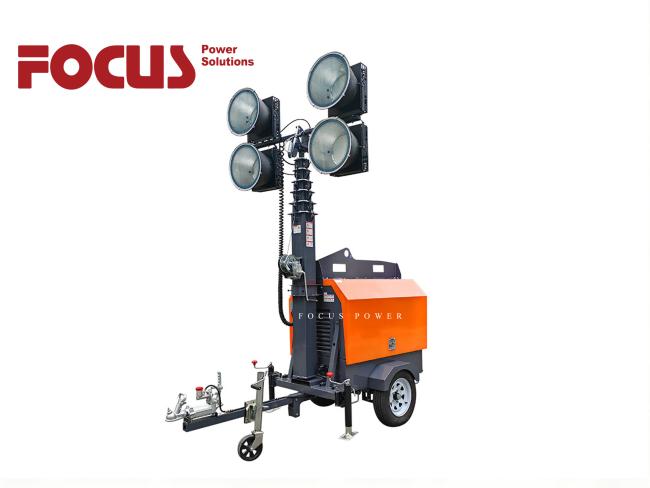 Kubota Mobile Lighting Tower in operation