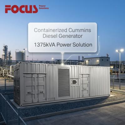 China 40ft Containerized Cummins Diesel Generator Set 1375kVA 1100kW With KTA50-G8 Engine for sale