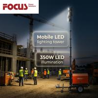 Quality Atlas Copco Mobile Lighting Tower With Yanmar 3TNV76 Engine Led Lamp 350w for sale