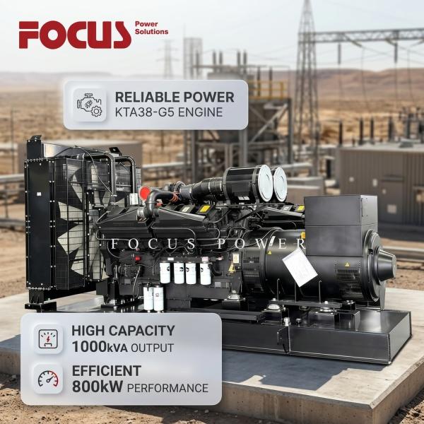 Quality 1000kVA 800kW Skid Mounted Diesel Genset with KTA38-G5 Engine and Weatherproof Design for sale