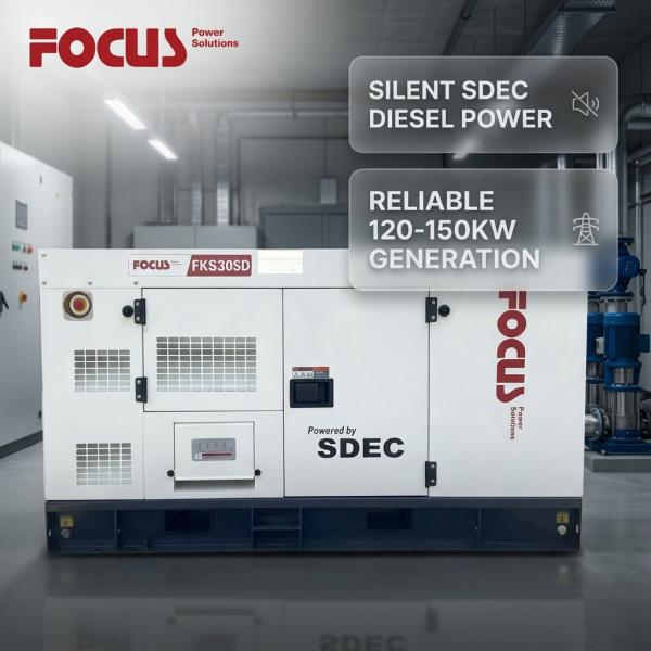 Quality Silent Type SDEC Diesel Generator Set 120kw 130kw 150kw With Water Cooling for sale