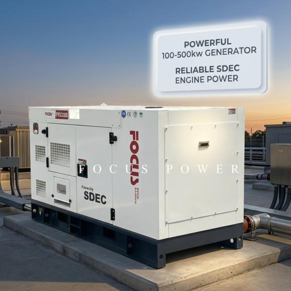 Quality SDEC Engine Silent Generator Set 100kw 200kw 400kw 500kw Water Cooled Diesel Generator for sale