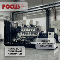 Quality SDEC Engine Generator Set 1250kva Open Type Diesel Generator Set For Backup Use for sale