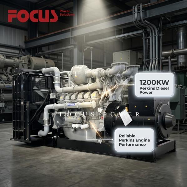 Quality 1200KW Open Type Diesel Generator Set With Perkins 4012-46TAG2A Engine 1500rpm Speed for sale