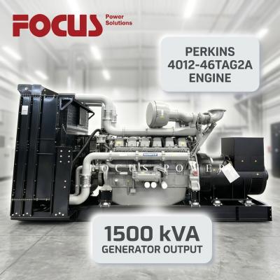 China 12 Cylinders Open Diesel Generator Set 4012-46TAG2A Engine Perkins 1500 Kva Generator for sale