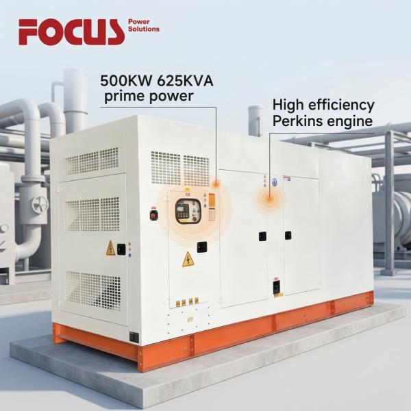 Quality 625KVA 500KW PERKINS Silent Generator 1500rpm 1800rpm With 50Hz Or 60Hz Frequency for sale