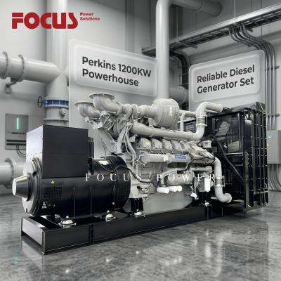 China Perkins Open Type 1200KW Diesel Generator Set 4012-46TAG2A Engine Powered for sale