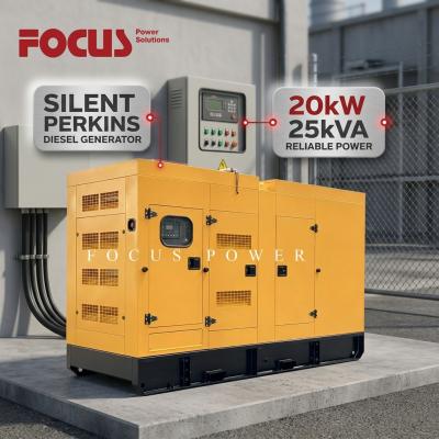 China 20kw 25kva 25kw Silent Perkins Diesel Genset With Engine 404D-22G Automatic Start 60Hz for sale