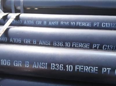 China A106 Gr. B Steel Pipes, ASTM A106 Gr. B Pipes, B36.10 A106 Seamless Steel Pipe for sale