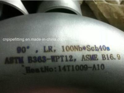 China Titanium ASTM B363 Gr1, Gr2, Gr3, Gr7, Gr9, Gr11, Gr12 Elbow Pipe Fittings, Titanium Pipe Fitting (Elbow, U bend, Reduce for sale