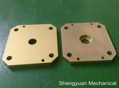 China Precisión fría del CNC del convertido del aluminio 5083 que trabaja a máquina la cubierta amarilla de oro de Powdercoat en venta
