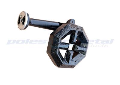 China LPG Gas Stove Burner Parts Single Cast Iron Pipe For BBQ Grill Burners Te koop