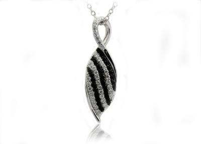 China Custom 925 Sterling Silver Engagement And Wedding Pendants With micro pave setting IP1109 for sale