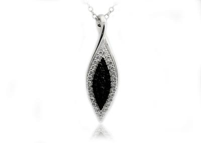 China AAA CZ micro pave 925 sterling silver pendants rhodium plating or OEM gold plated IP1117 for sale