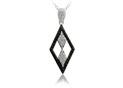 China Ladies jewellery pendants , 925 Sterling Silver Pendants Micro pave setting For Wedding IP1119 for sale