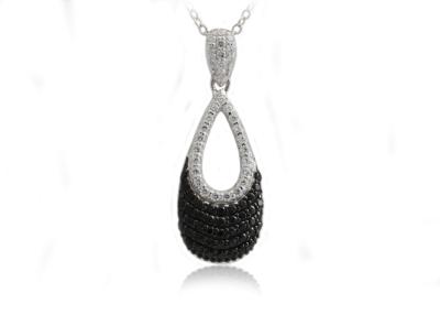China Girls Micro Pave Silver Jewelry , CZ Cubic Zirconia Pendant Nickel Free IP1125 for sale