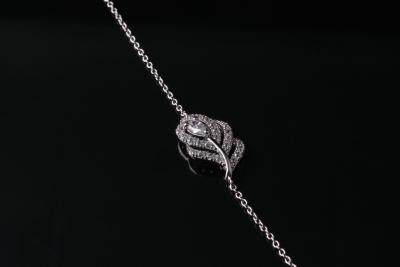 China 925 sterling silver cubic zirconia bracelets for sale