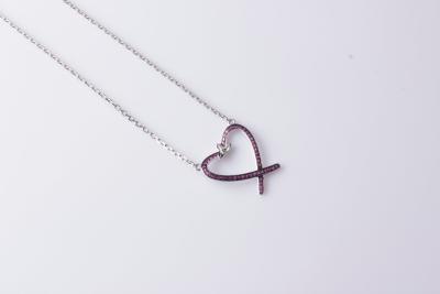 China Custom Rhodium Plated 925 Sterling Silver Jewelry Necklaces for women IP1377 for sale