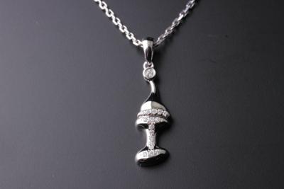 China Handcrafted Silver CZ Pendant , girls personalized cz jewelry with micro setting IP1356 for sale