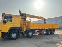 Quality ZZ13117N3867D Used Howo 8x4 Crane Truck Second Hand Crane Trucks For Sale for sale