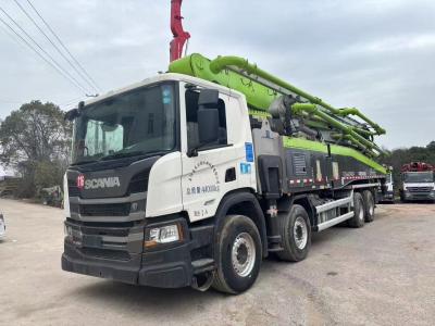 China ZLJ5441THBSE Gebruikte Scania Betonpomptruck met Zoomlion gemonteerde pomp Te koop