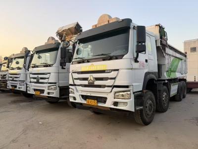 China 8x4 중고용 호우 덤프 트럭 380HP 호우 380 2차 수동 덤프 트럭 for sale