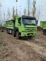 Quality Howo 380 Dump Truck Used 8x4 380HP Second Hand Dump Trucks Green for sale