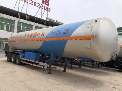 China 56CBM Gebruikte LPG-aanhangwagens 3 assen tweedehands LPG-aanhangwagen CLW9390GYQ Te koop