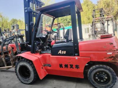 China Tweedehands Hangcha CPCD50-XR 5 Ton Gebruikte Diesel Vorklift 5000kgs Belasting Te koop