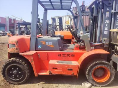 China Lonking LG50DT Gebruikte dieselforklift tweedehands 5000 kg voor stapelwerkzaamheden Te koop