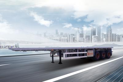 China Used 100000 kg Hybrid Flatbed Trailer for sale