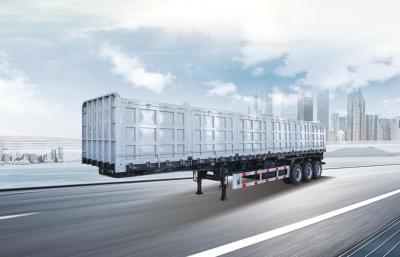 중국 럭선 측면 덤프 세미 트레일러 70T 13500mm WABCO 브레이크 판매용