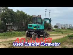 Excavadora mini de 4 toneladas Excavadora de rastreo usada con tanque de combustible de 60L y depósito hidráulico de 75L