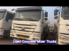 howo 8x4 380hp used concrete mixer truck with sinotruk wd615.47 engine