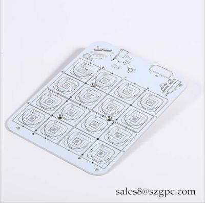 China FR-4 material 1 Layer white Aluminum Based LED PCB Board lighting ISO9001 compliant for sale