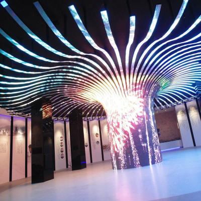 Cina Alta risoluzione e luminosità schermo flessibile a LED serie SQ-R è perfetto per visualizzazione interna ed esterna in vendita