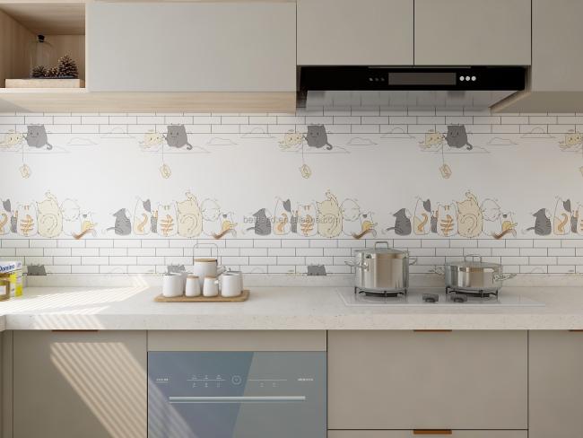 Colorful 3D wallpaper design for home decoration