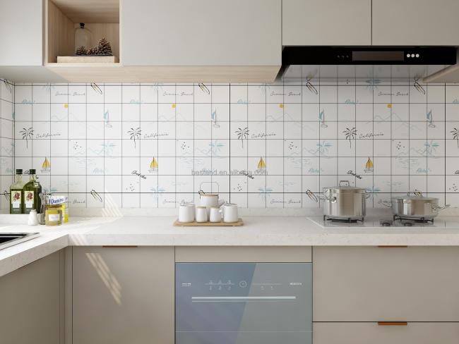 Modern 3D wall covering in interior setting