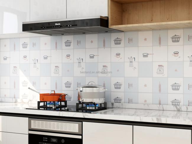 Self-adhesive wallpaper installation demonstration