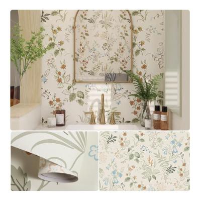 China Flower Plant Wallpaper for Apartment Home Decor Self-Adhesive Function Anti-Static for sale