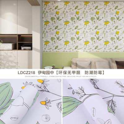 China Flower Plant Wallpaper for Apartment Home Decor Self-Adhesive Function Anti-Static for sale