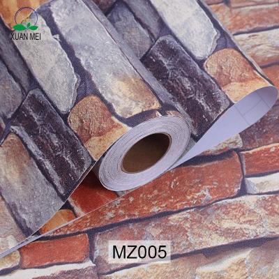 Cina 3D PVC adesivo per pareti di pietra in vendita