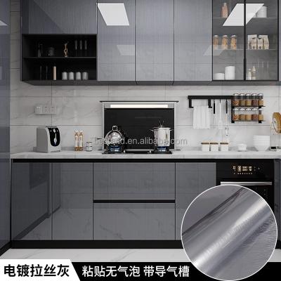 Cina 61cm x 5m carta da parati rimovibile autoadesiva spazzolata impermeabile peeling e stick carta da contatto per ristrutturazione di mobili in vendita