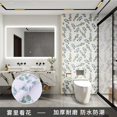 Cina Flower Design carta da parati in vinile autoadesivo per la ristrutturazione interna impermeabile del bagno in vendita