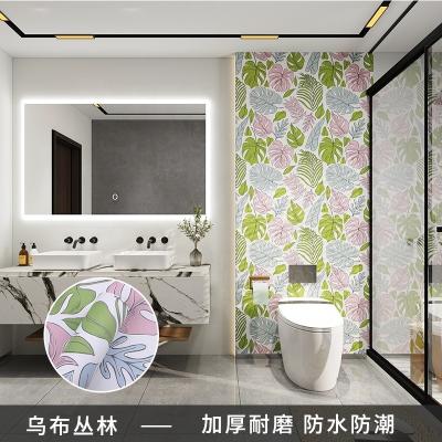 Cina Flower Design carta da parati in vinile autoadesivo per la ristrutturazione interna impermeabile del bagno in vendita