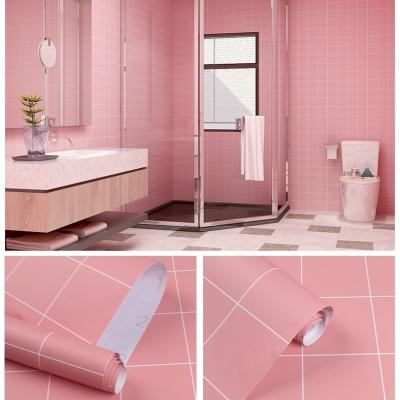 China Moisture-Proof 3D Adhesive Wall Tile Stickers Geometric Design Patterns Wallpaper for Kitchen Bathroom for sale