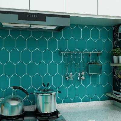 Cina Piastrelle in ceramica impermeabili 3D carta da parati per la cucina carta da parati bagno adesivi 3d in vendita