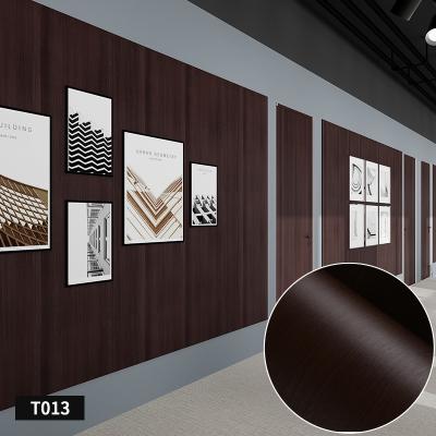 중국 122cm 너비 어두운 나무 곡물 벽지 50m 비닐 벽지 나무 곡물 열 저항 판매용